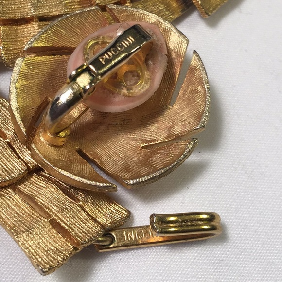 Puccini | Jewelry | Vintage Gorgeous Puccini Gold Necklace Earrings ...